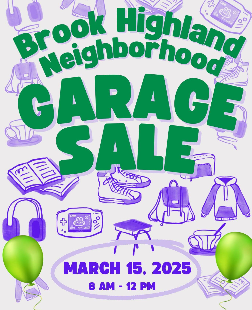 Neighborhood Garage Sale – Brook Highland